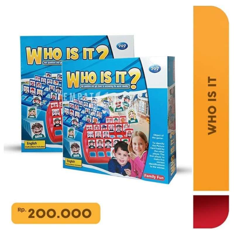 Promo Mainan Anak Game Board Who Is It Tebak Oran Diskon 17% di Seller ...