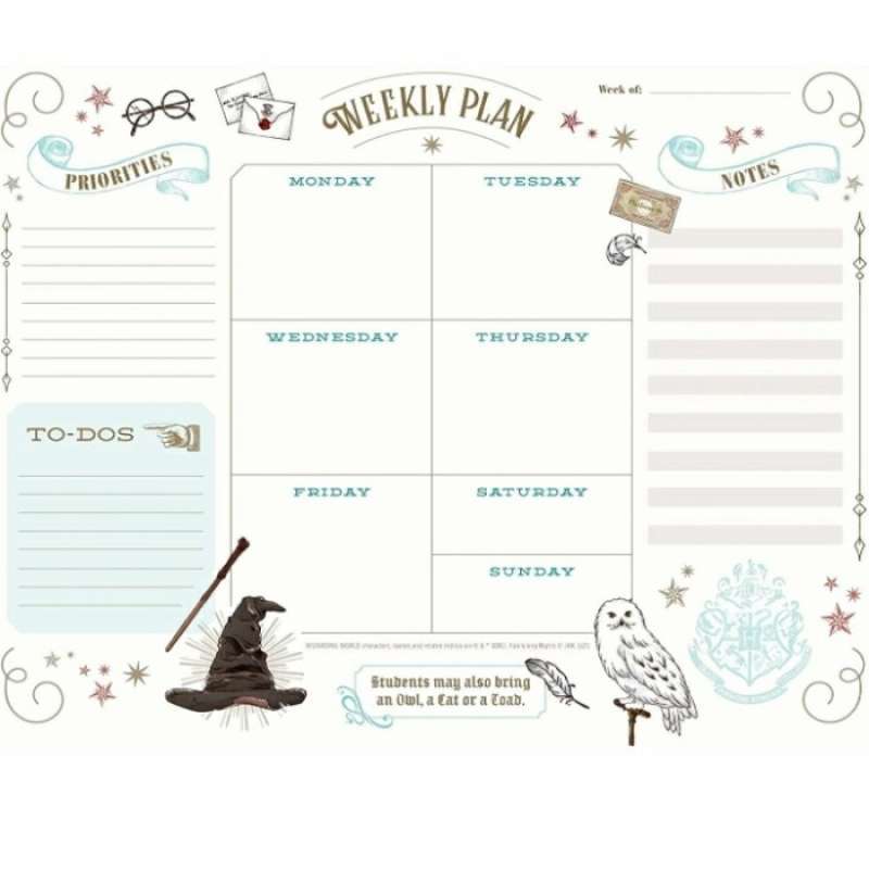 Jual Harry Potter: Weekly Planner Notepad Di Seller Mahanani Store 4 ...