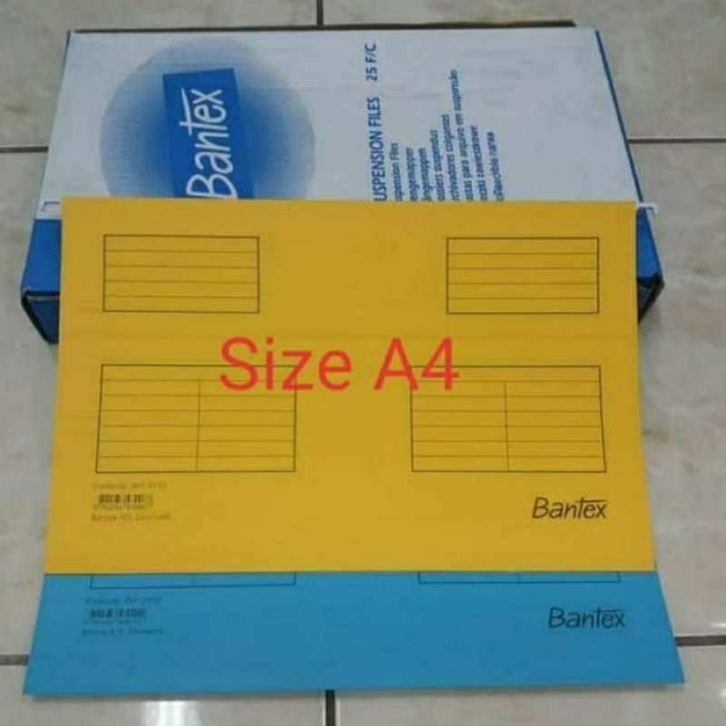 Jual Suspension File Hang Map Bantex No Ref 3460 Size A4 Isi 25 Lembar ...