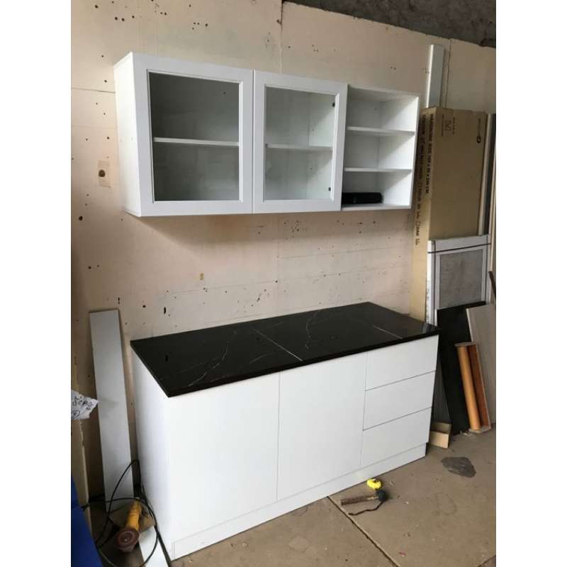 Promo Worldniture Kuva Kitchen Set Minimalis Modern 120 Cm Varian ...