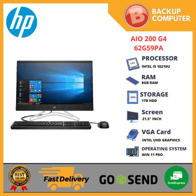 Jual HP AIO 200 PRO G4 62G59PA i5-10210U di Seller BACKUP COMPUTER ...
