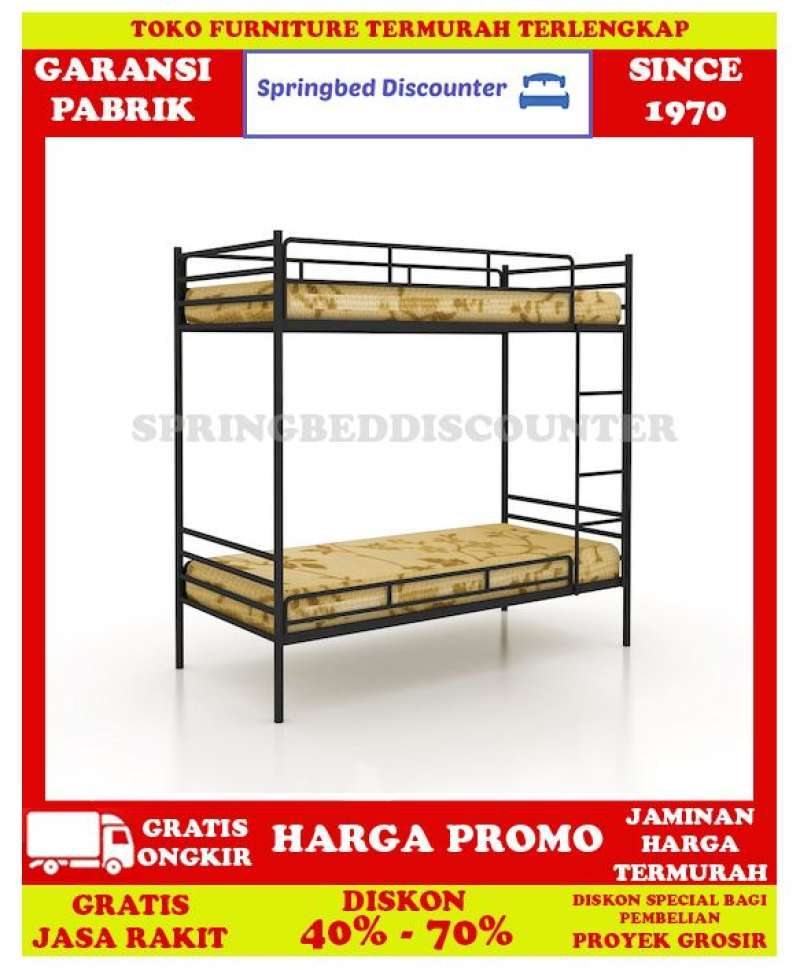 Jual Ranjang Susun Besi Tempat Tidur Tingkat Bunkbed Sorong Expo Mbb 03 Di Seller Springbed ...