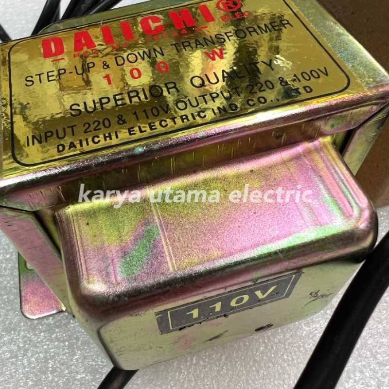 Promo Trafo Step Up Dan Step Down 220v - 110v Daiichi 100watt Diskon 23 ...