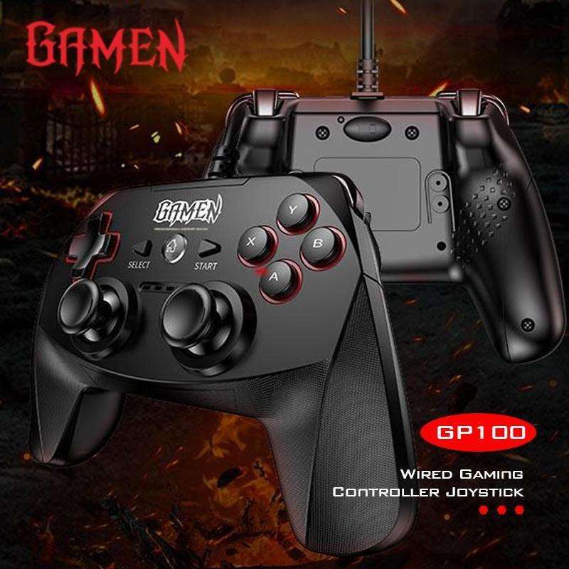 Jual GAMEN GP100 Universal Wired Gaming Controller Gamepad Dual ...