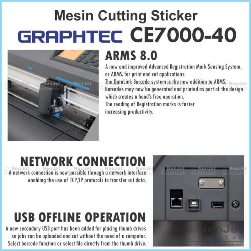 Jual Mesin Cutting Sticker Graphtec Ce7000 - 40 Ce7000-40 Mini 40 Cm Di ...