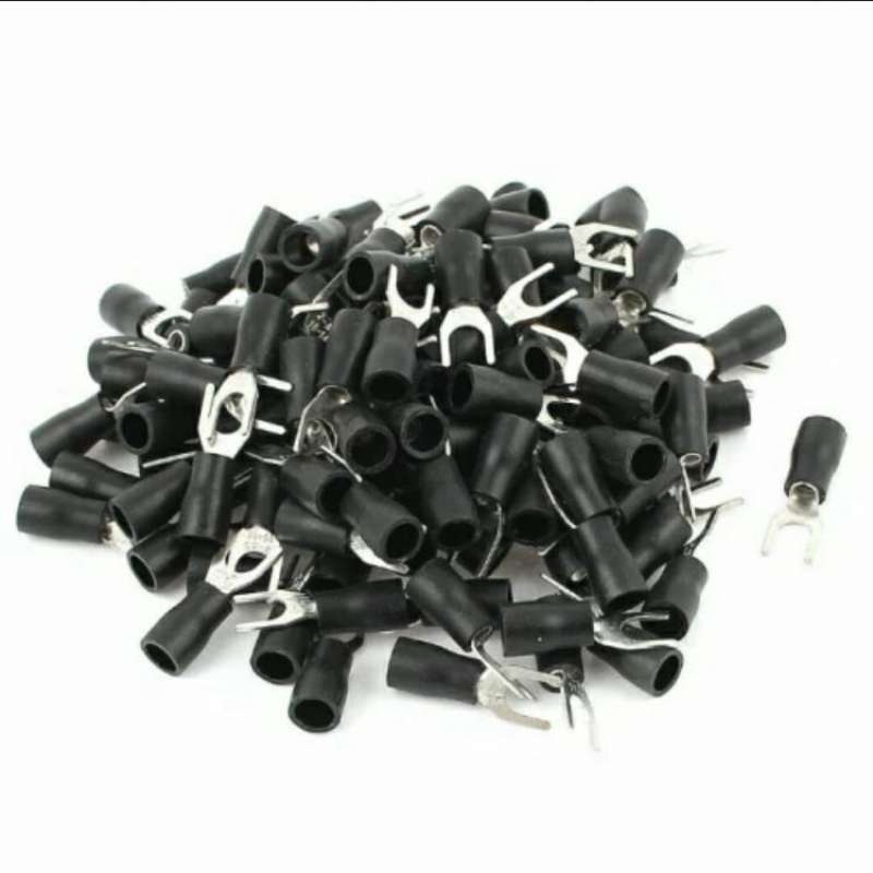 Jual Per Bungkus Skun Y Untuk Kabel Terminal Tipe SV 2 - 4 Warna Hitam di Seller Cybercom - Sei ...