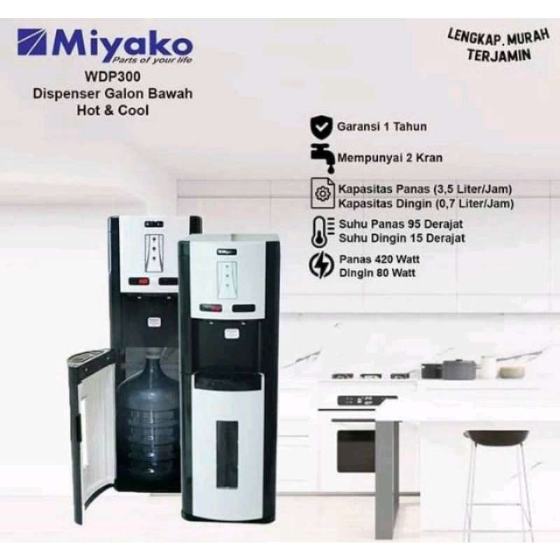 Jual Miyako Water Dispenser Bottom Loading Galon Bawah Original, Murah ...