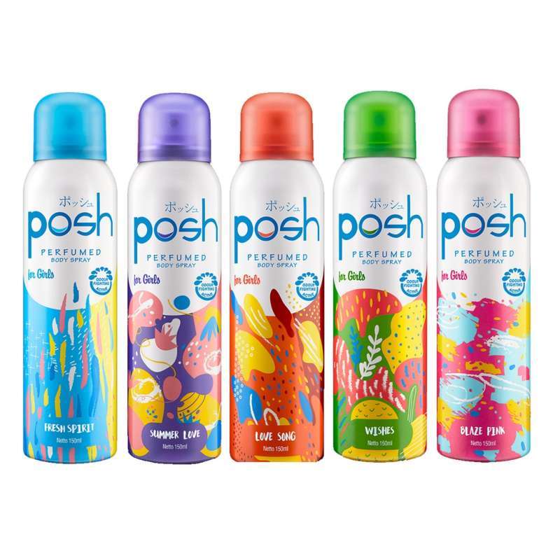 Jual POSH PERFUMED BODY SPRAY 150ML |POSH PARFUM WANITA di Seller ...