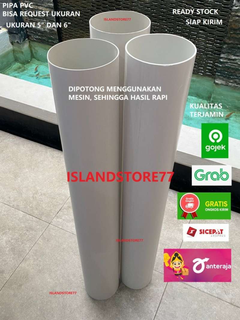 Promo Pipa Pvc 6 Inch Kelas D Per 1 Meter Pipa Paralon Upvc Diskon 17% ...