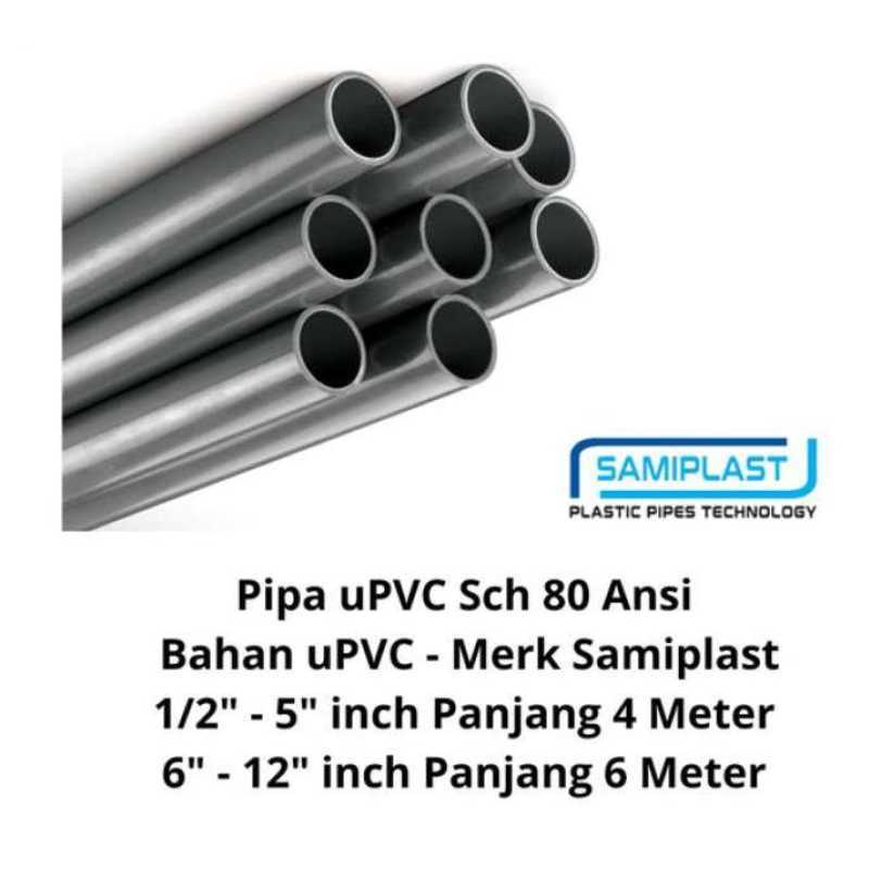 Promo Pipa 2 Inch U-Pvc Sch 80 Ansi 4 Meter Merk Samiplast Diskon 17% ...