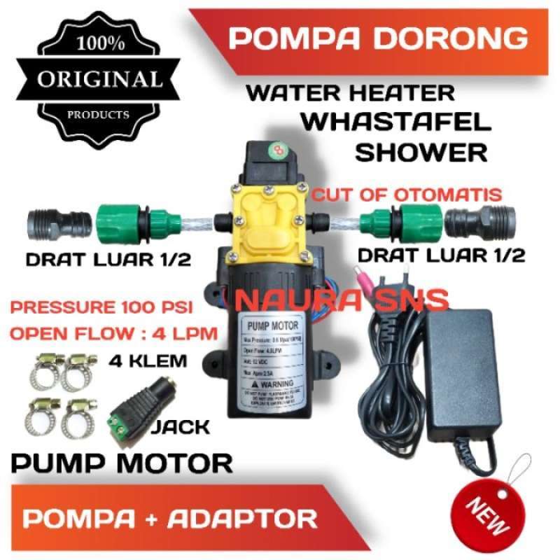 Jual Paket Pompa Dorong Untuk Wastafel Mesin Cuci Shower Water Heater ...