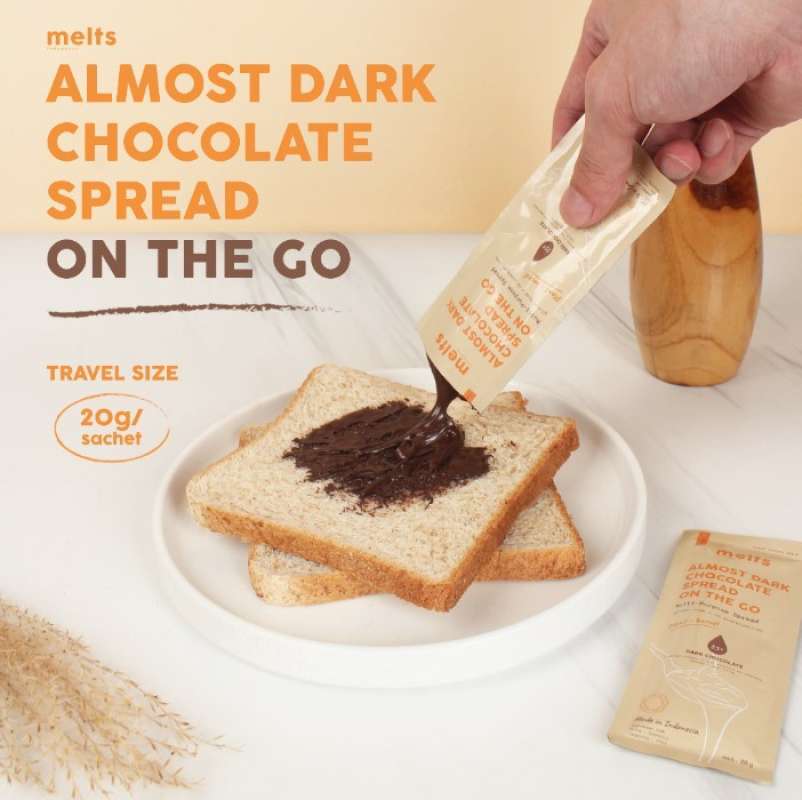 Jual MELTS On The Go - Almost Dark Chocolate Spread Sachet di Seller Melts Bandung Official ...