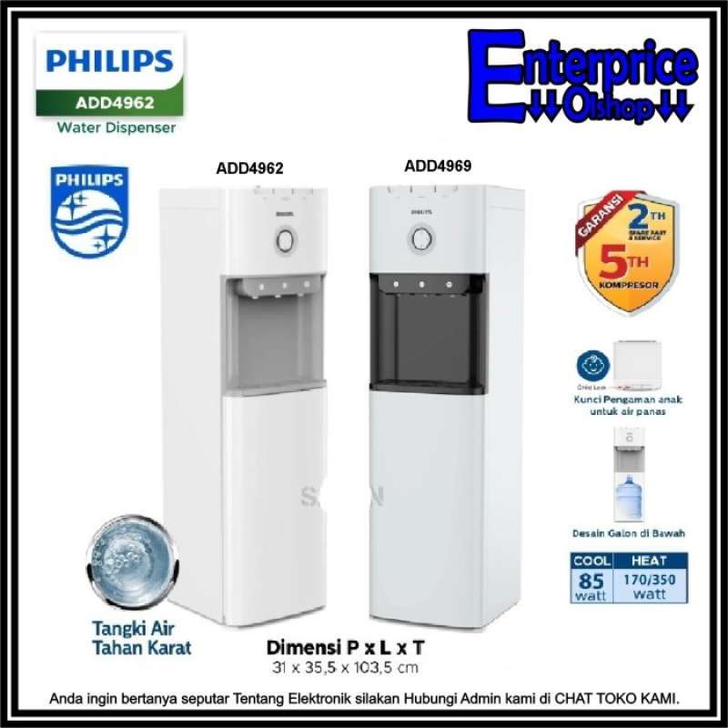 Jual Dispenser Air Philips Add4962 Water Dispenser Galon Bawah ...
