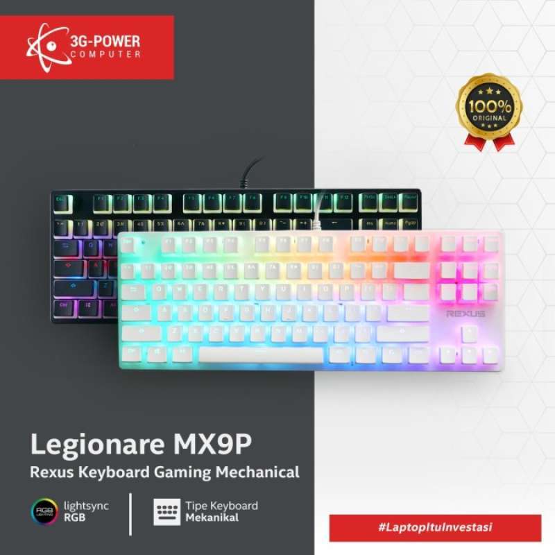 Promo Rexus Mx9P / Mx9 Pudding Tkl Rgb Gaming Keyboard Diskon 17% di ...