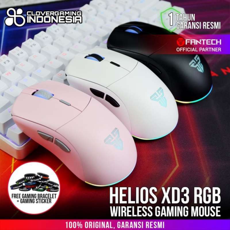 Promo Fantech Helios Xd3 Rgb Wireless Gaming Mouse - Ultra Lightweight ...