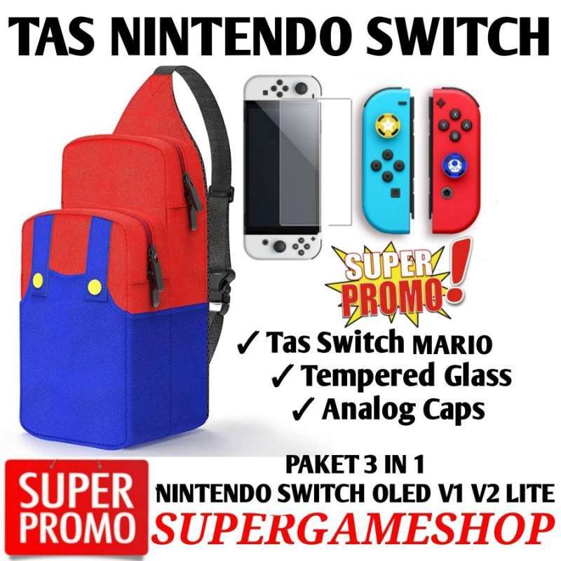 Jual Tas Nintendo Switch Oled Switch V1 V2 Lite Tempered Glass Switch ...