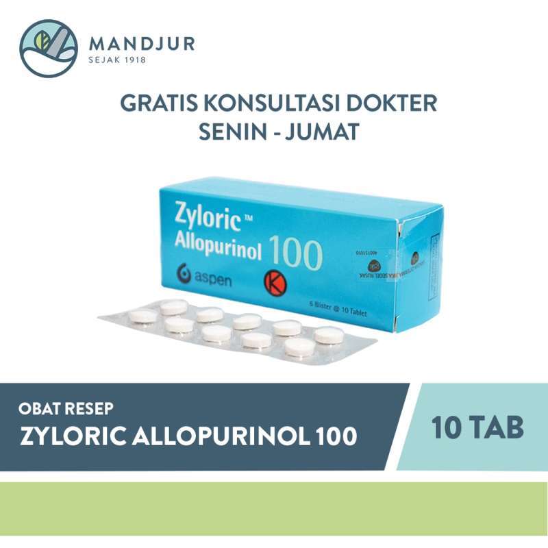 Jual Zyloric 100 Mg Strip 10 Tablet Di Seller Apotek Mandjur Official ...