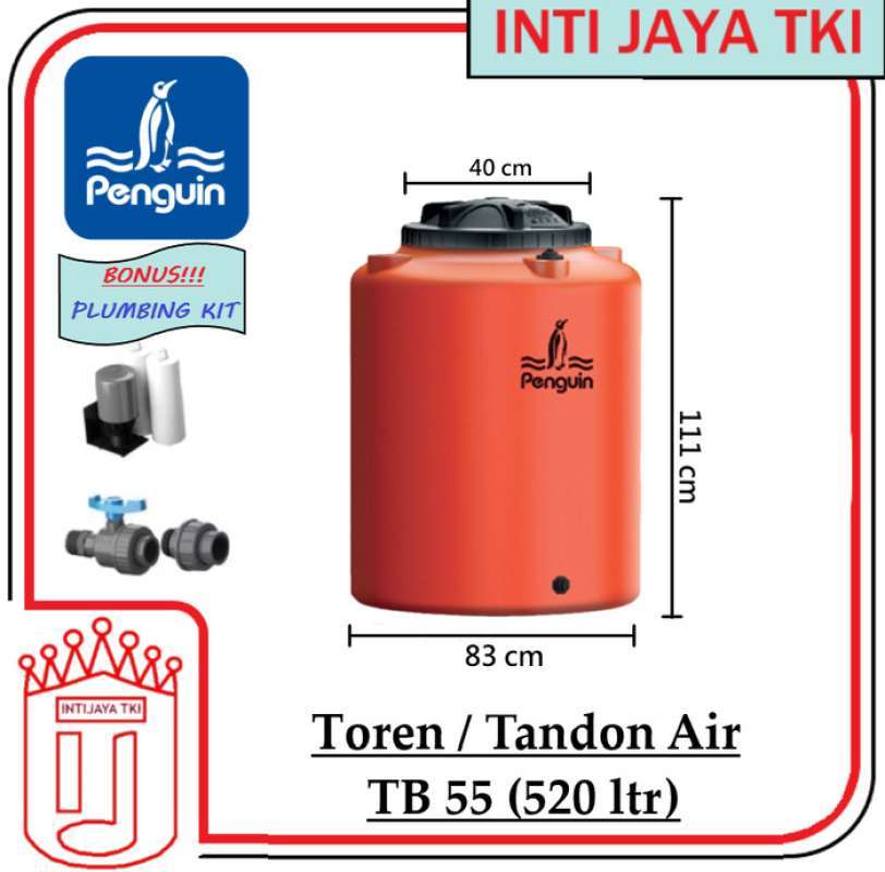 Promo Tb 55 (520Ltr) Toren / Tandon Air Pvc Penguin Original Diskon 17% ...
