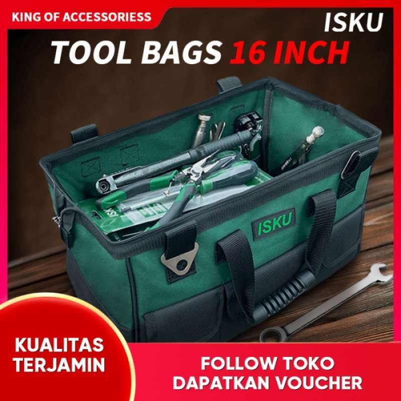 Promo ISKU Tool Bag 16tool bag besar Tas Perkakas 16Multifungsi Bahan Kuat Diskon 23% di Seller ...