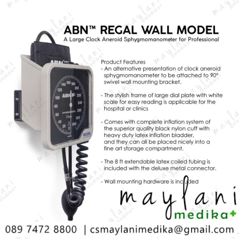 Promo Abn Clock Aneroid Wall Model / Tensimeter Aneroid Diskon 17% di ...