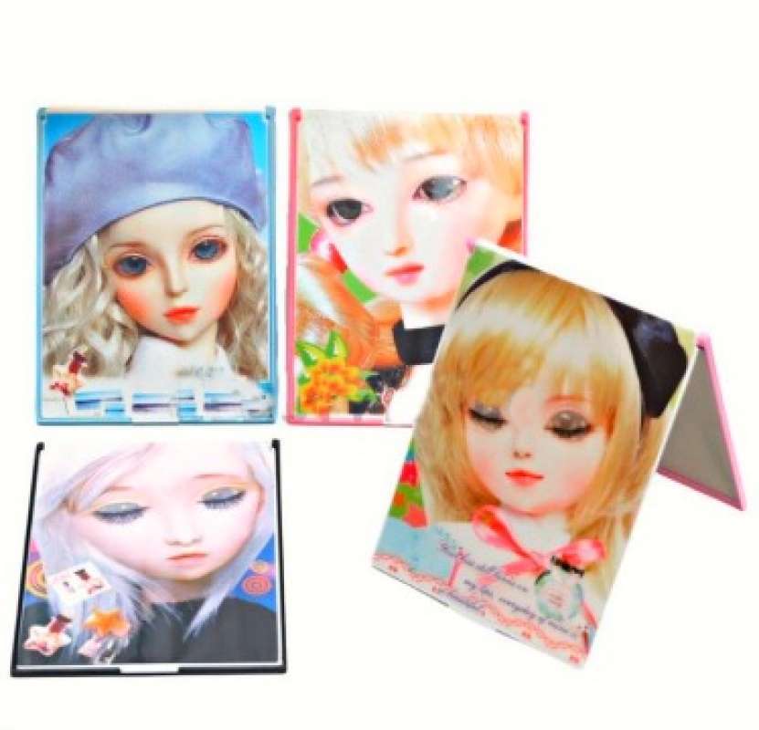 Jual KACA LIPAT KECIL 3D DIMENSI CERMIN KEDIP SISIR PORTABLE MAKEUP di ...