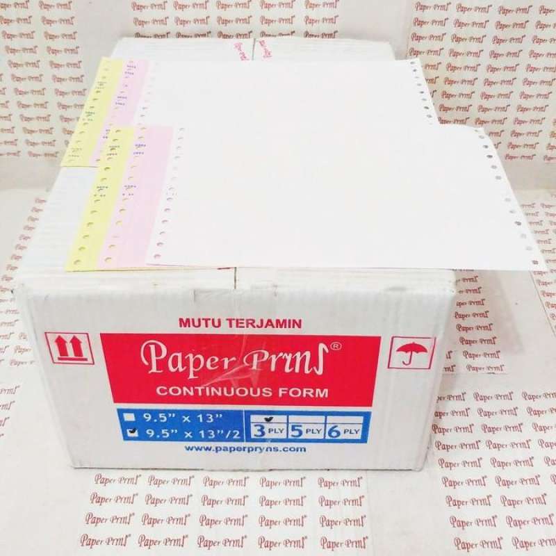 Jual Continuous Form Kertas Komputer 3 Ply Full Original Harga Termurah ...