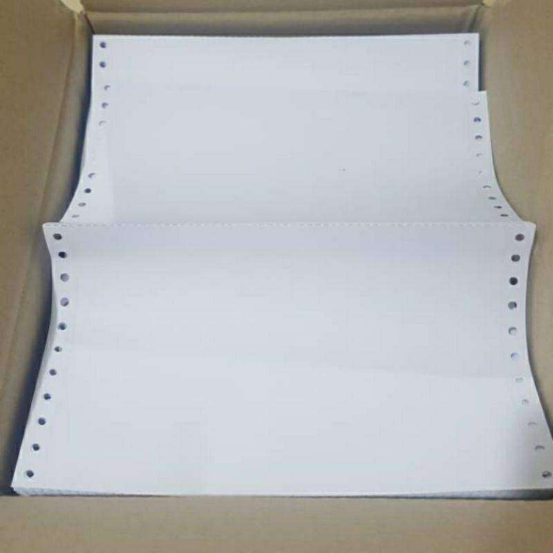 Jual kertas komputer continuous form 1ply full atau bagi 2 paper prins ...
