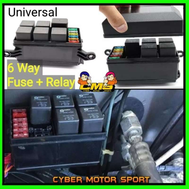 Jual Ori Box Relay Sekring Mobil Universal. Fuse Box Plus Relay. Soket ...