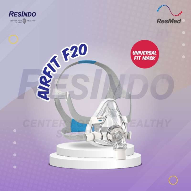 Promo Airfit F20 Full Face ap Mask Resmed - Masker ap Set Lengkap ...
