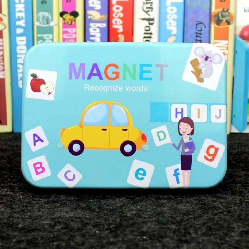 Promo magnetic letter box - mainan edukasi anak - belajar angka huruf ...