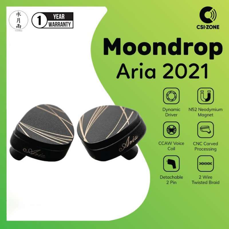 Promo Moondrop Aria 2021 High Performance LCP Diaphragm In Ear Earphone ...