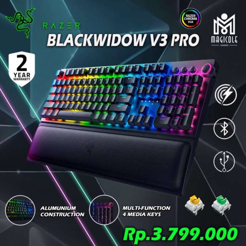 Jual Razer Blackwidow V3 PRO Wireless Mechanical Gaming Keyboard di ...