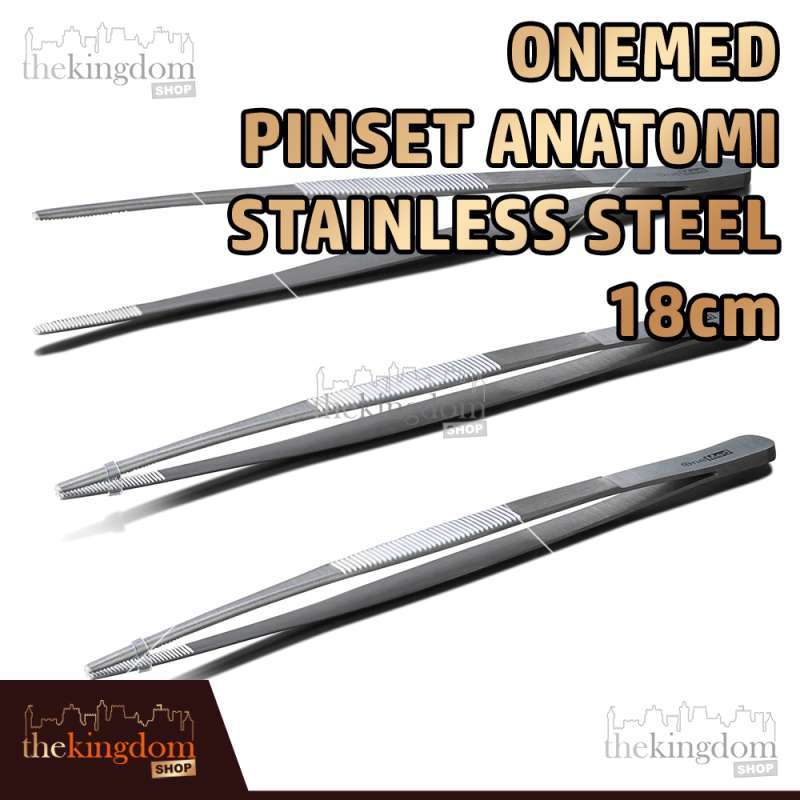 Jual Onemed Pinset Anatomi SS 18cm Forcep Stainless Steel Anatomis ...