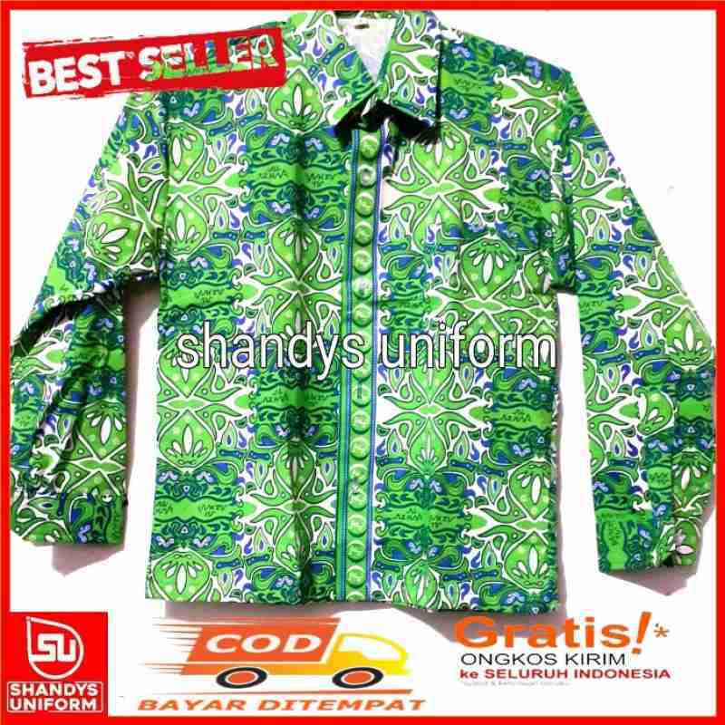 Promo Gratis Ongkir Seragam Sekolah Sd Smp Sma Batik Al Azhar Tangan Panjang Diskon 35 Di