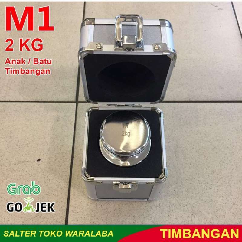 Promo Batu Timbangan Anak Timbangan Kalibrasi Bandul M1 2kg BOX Diskon 27% di Seller Surti Shop ...
