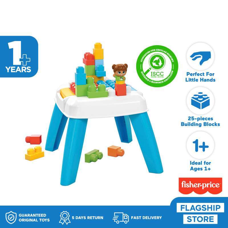 Jual Mega Bloks Build 'N Tumble Table - Mainan Balok Susun Edukasi Anak ...