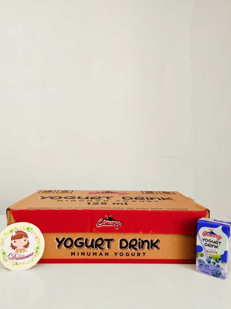 Jual Kartonan Susu Cimory Yoghurt Drink 125 Ml Rasa Blueberry Isi 40 ...