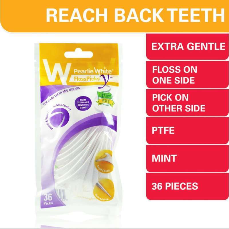 Promo Pearlie White Floss Pick Y / Pearlie White Dental Floss / Benang ...