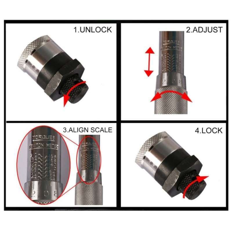 Jual Kunci Momen Torsi / Torque Wrench Two-way Spanner Tools Bengkel ...