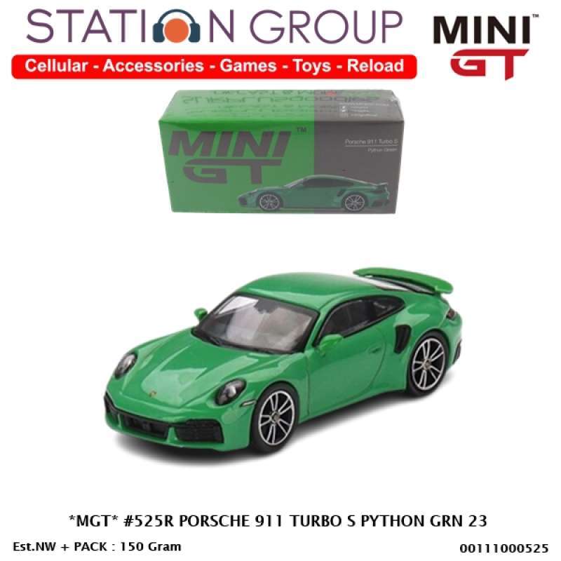 Jual MINI GT #525R PORSCHE 911 TURBO S PYTHON GREEN 23 - DIECAST di ...