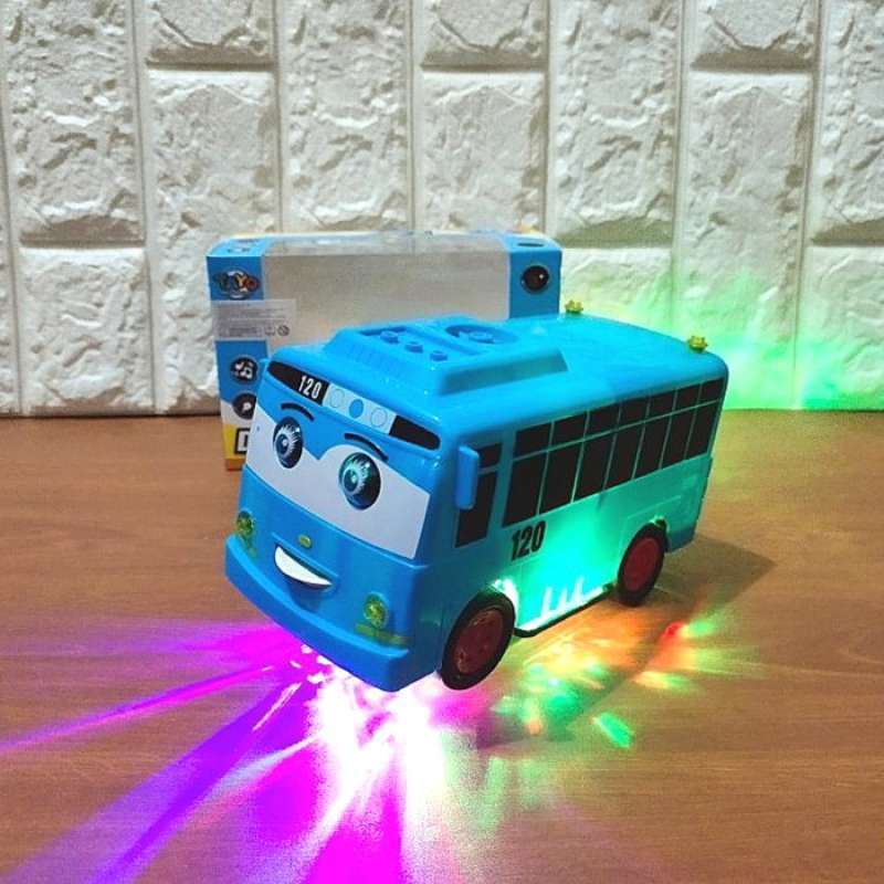 Promo Mainan Bus Tayo Bump Go Dancing DT01 Mobil Baterai Musik Lampu ...