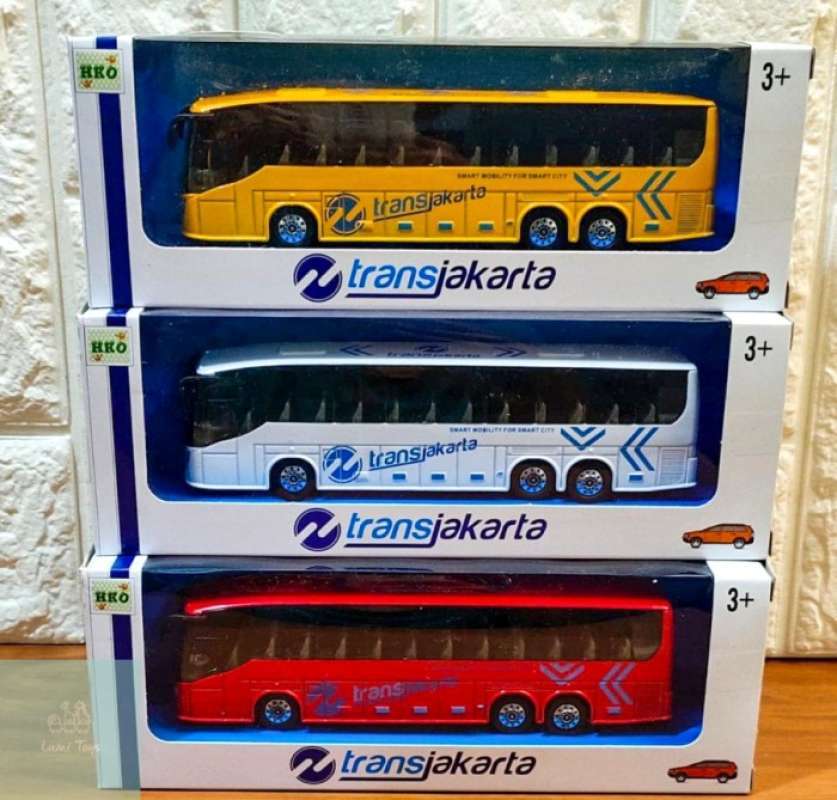Promo DIE CAST MOBIL BUS TRANSJAKARTA 8070-30 MAINAN BUSWAY ANAK Diskon ...