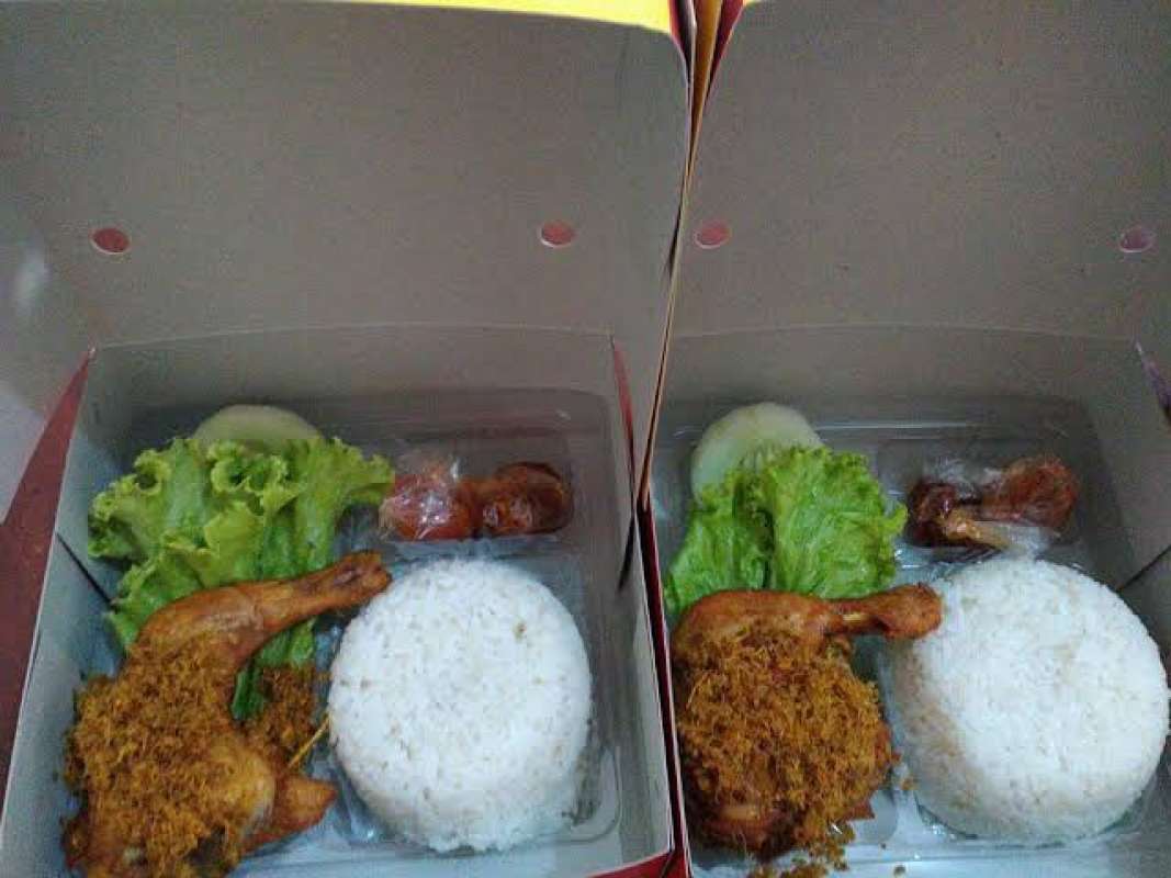 Promo Box Nasi Kertas Putih Polos / Kardus Nasi Berkat Plus Daleman Isi ...