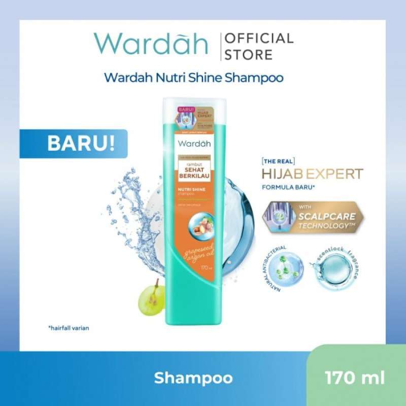 Jual Wardah 170 Ml Shampoo Dan Conditioner Nutri Shine Hair Fall ...