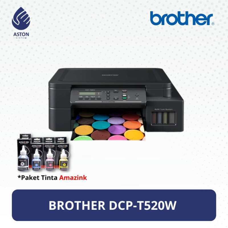 Jual Brother DCP-T520W Ink Tank Printer - Tinta Amazink di Seller Aston ...