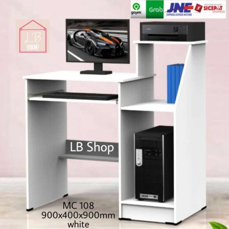 Promo Meja komputer dengan rak tingkat MC108 meja belajar anak meja ...