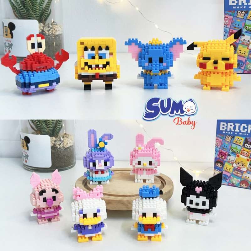 Jual Mainan Lego Balok Susun Brick Block Puzzle Edukasi Anak Diy ...