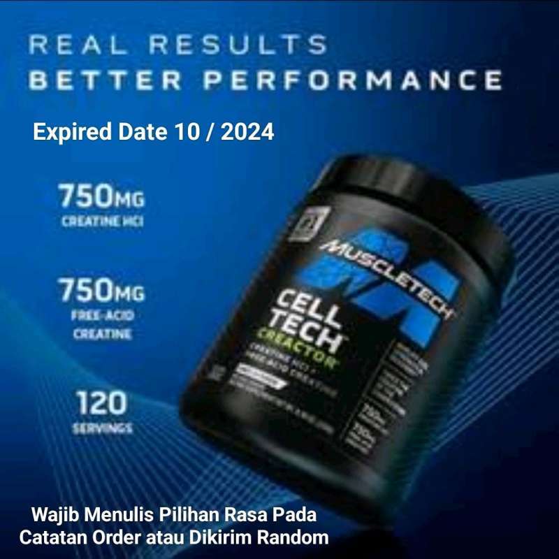 Jual Muscletech Cell Tech Creactor 120 Servings di Seller ORIMURA ...