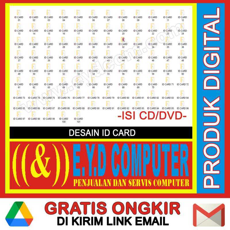Jual Desain Id Card Editing Koleksi Template Design Grafis Usaha Perceakan Edit File Format Cdr ...
