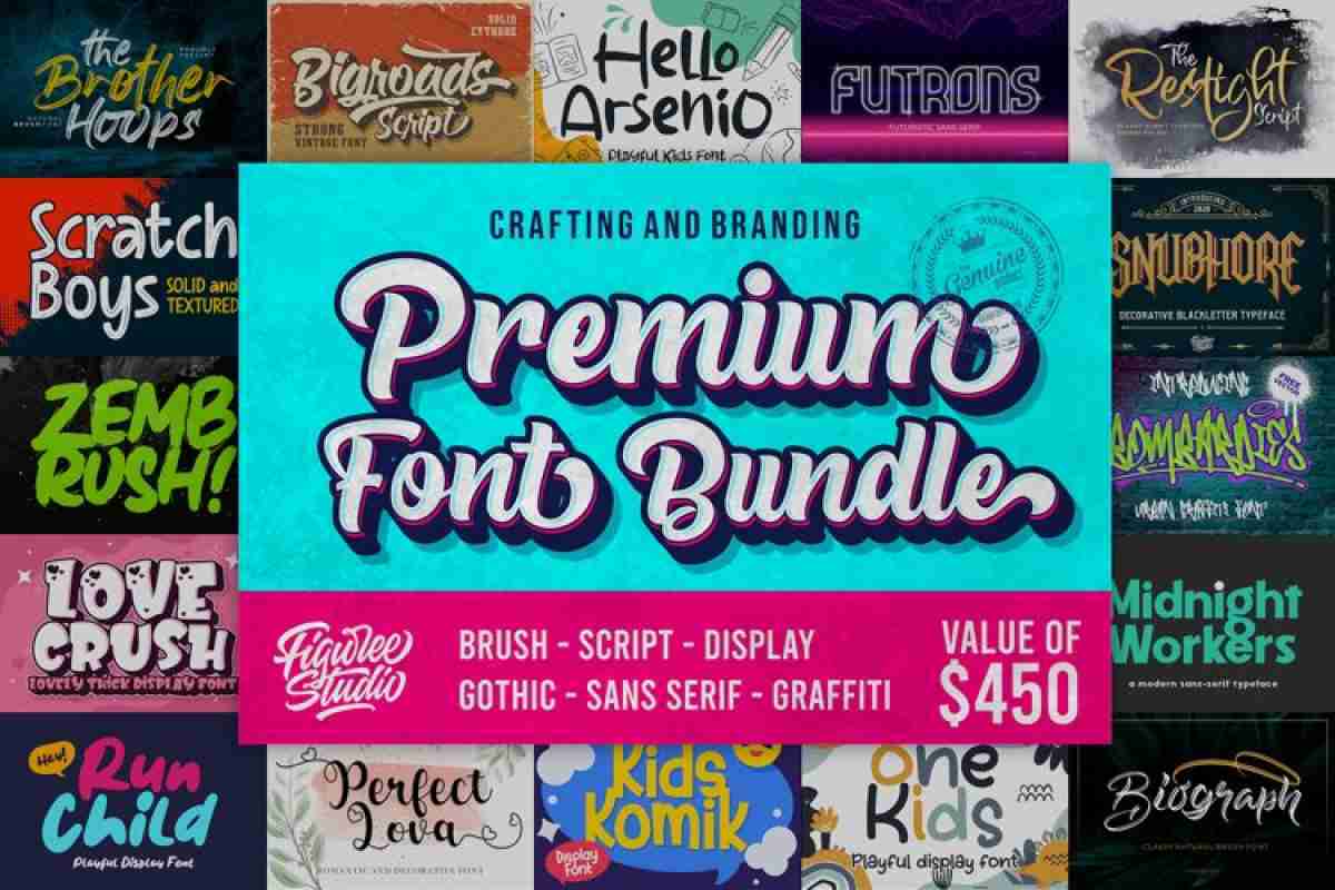 Promo Paket Lengkap 99999 Font Premium Pack Keren Exclusive Library ...